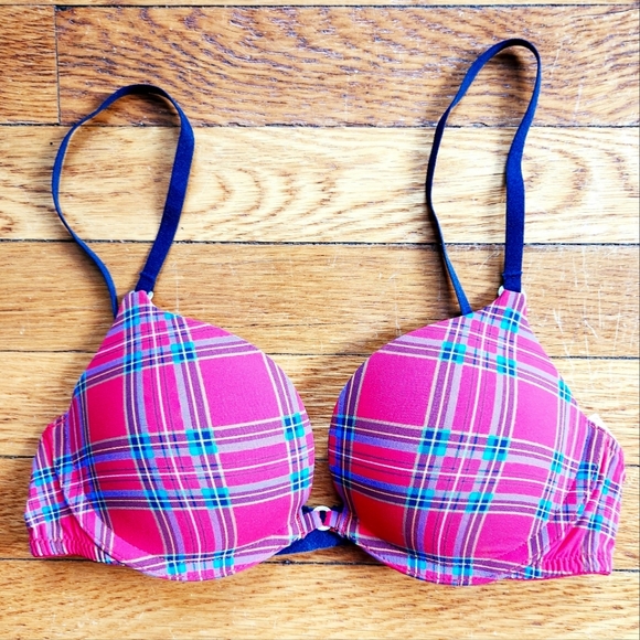 Gilly Hicks | Intimates & Sleepwear | Gilly Hicks Plaid Red Push Em Up ...